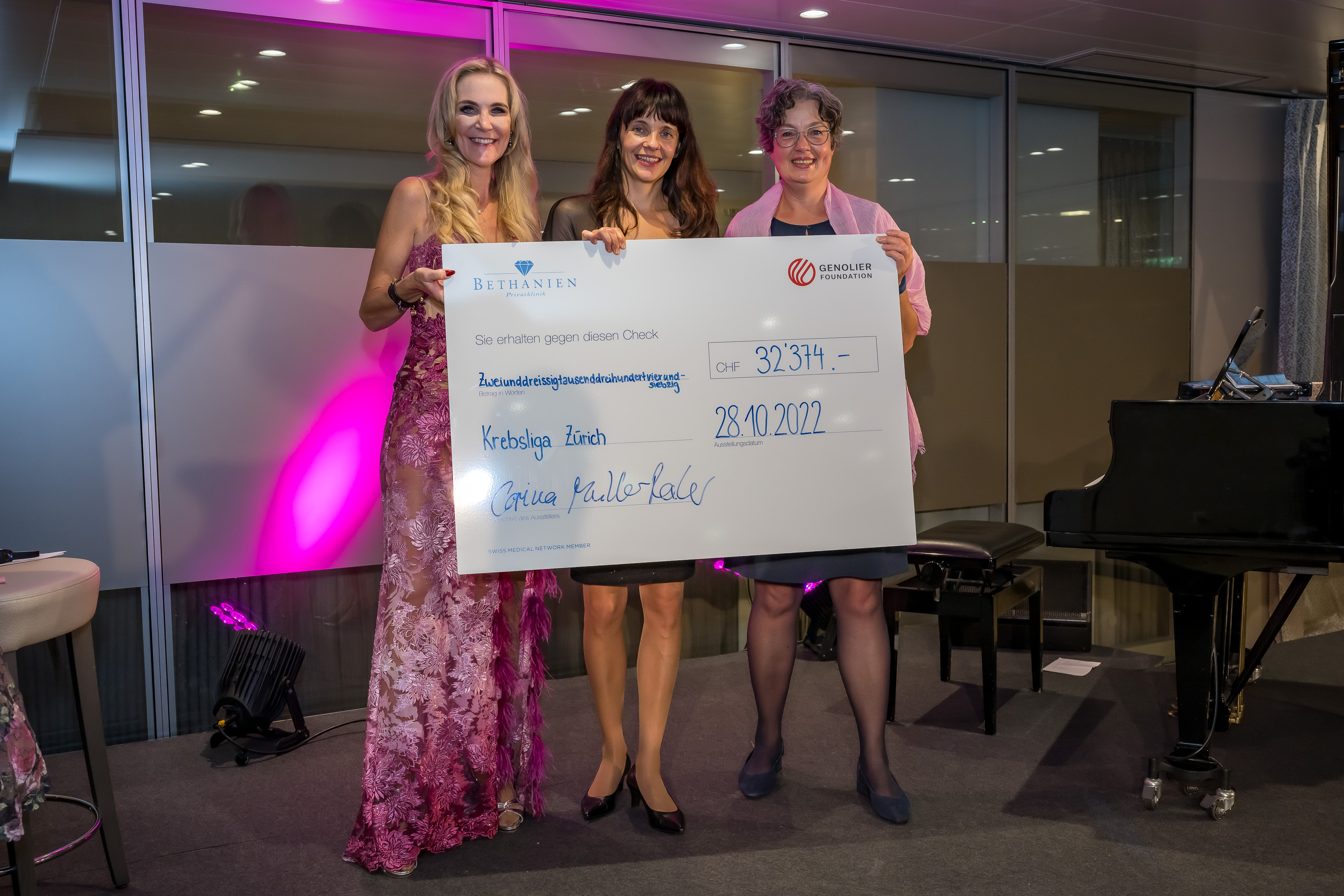 Charity-Event: 32'374 Franken zugunsten der Krebsliga Zürich gespendet | Swiss Medical Network