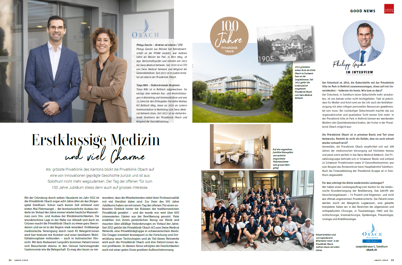 Privatkklinik Obach im Savoir Vivre